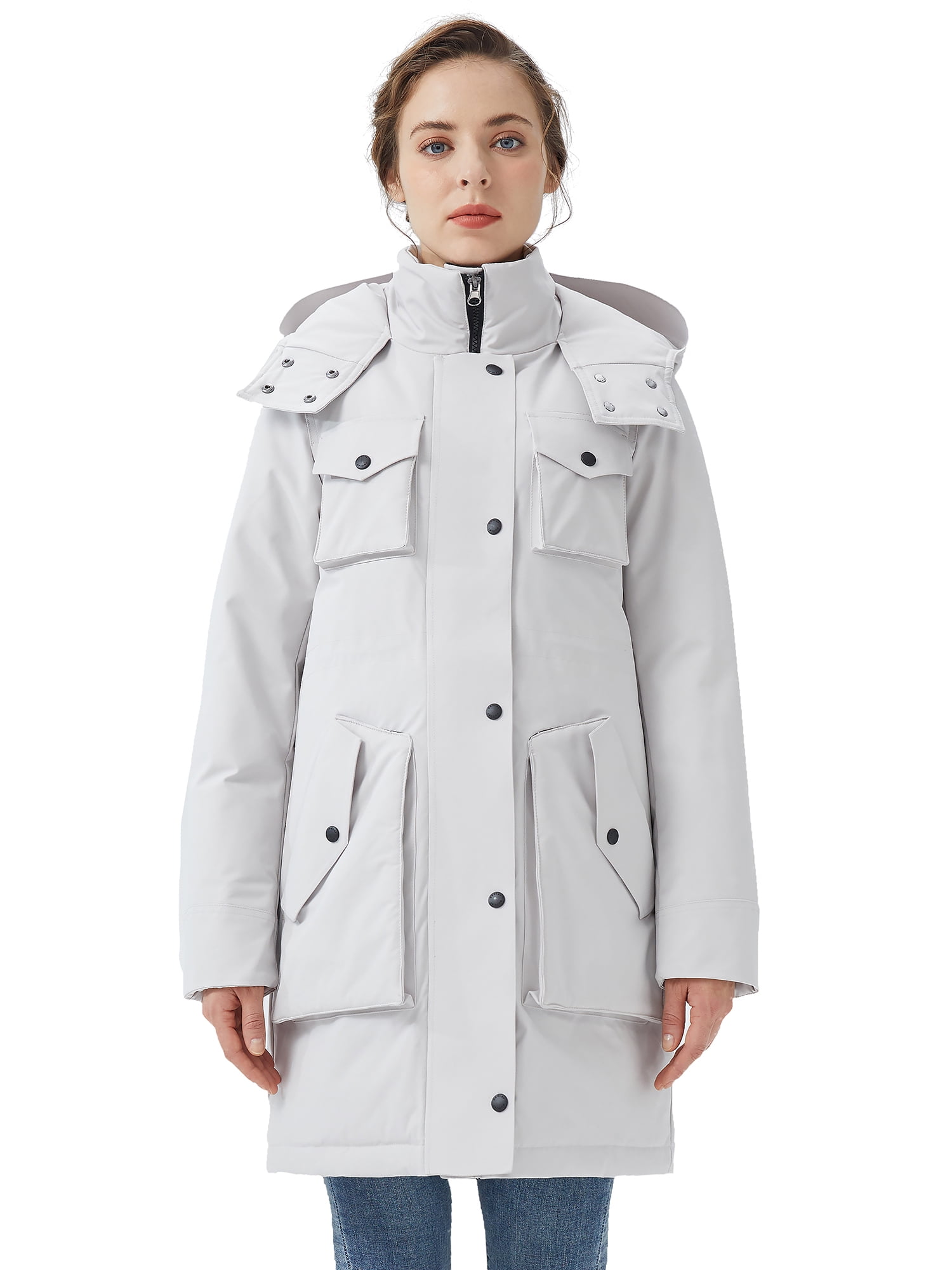 Orolay Women's Mid Length Warm Down Jacket Parka - Walmart.com