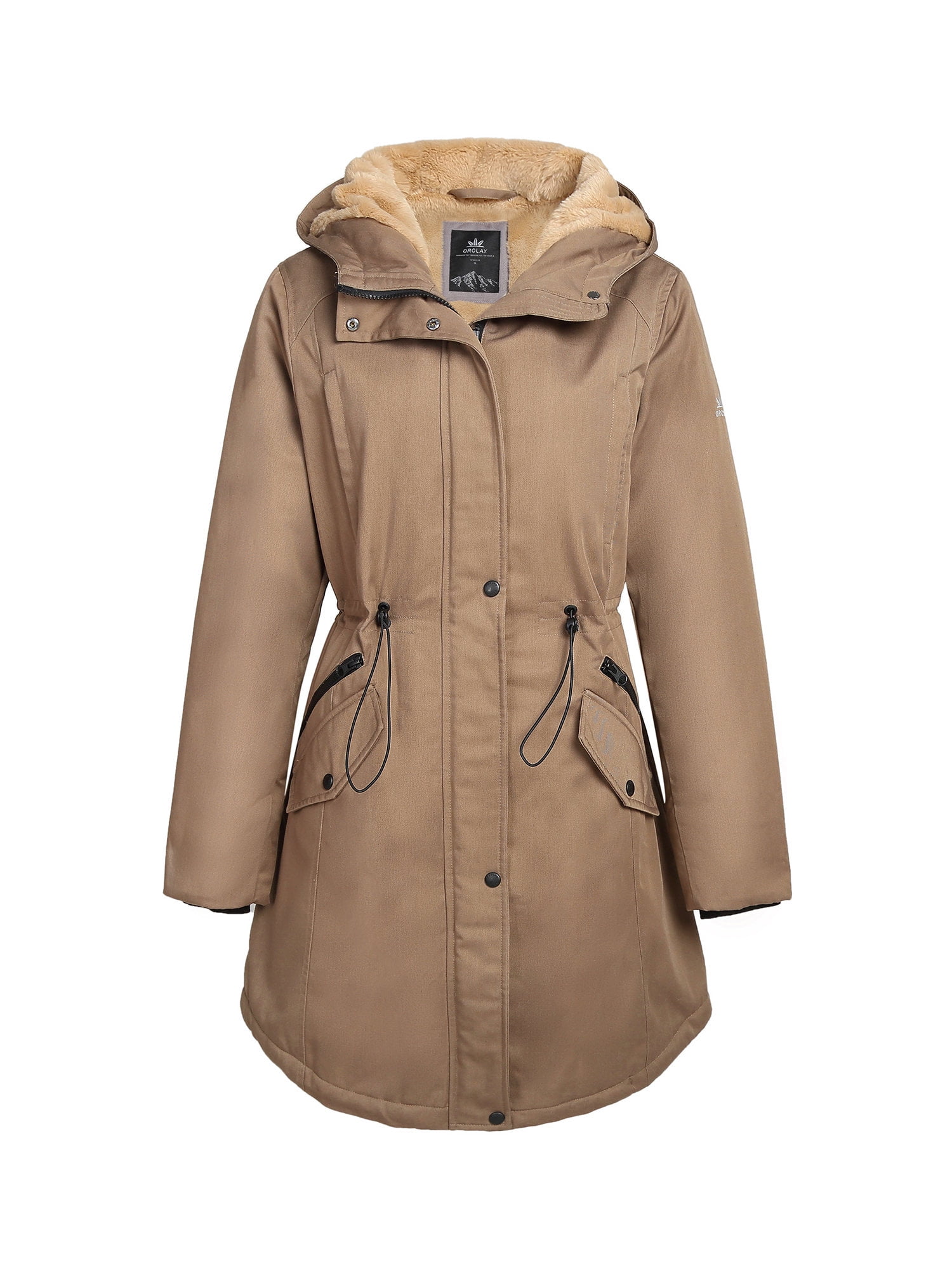 Orolay Women's Winter Parka Fleece Parka Warm Winter Coat Hoodie Jacket ...
