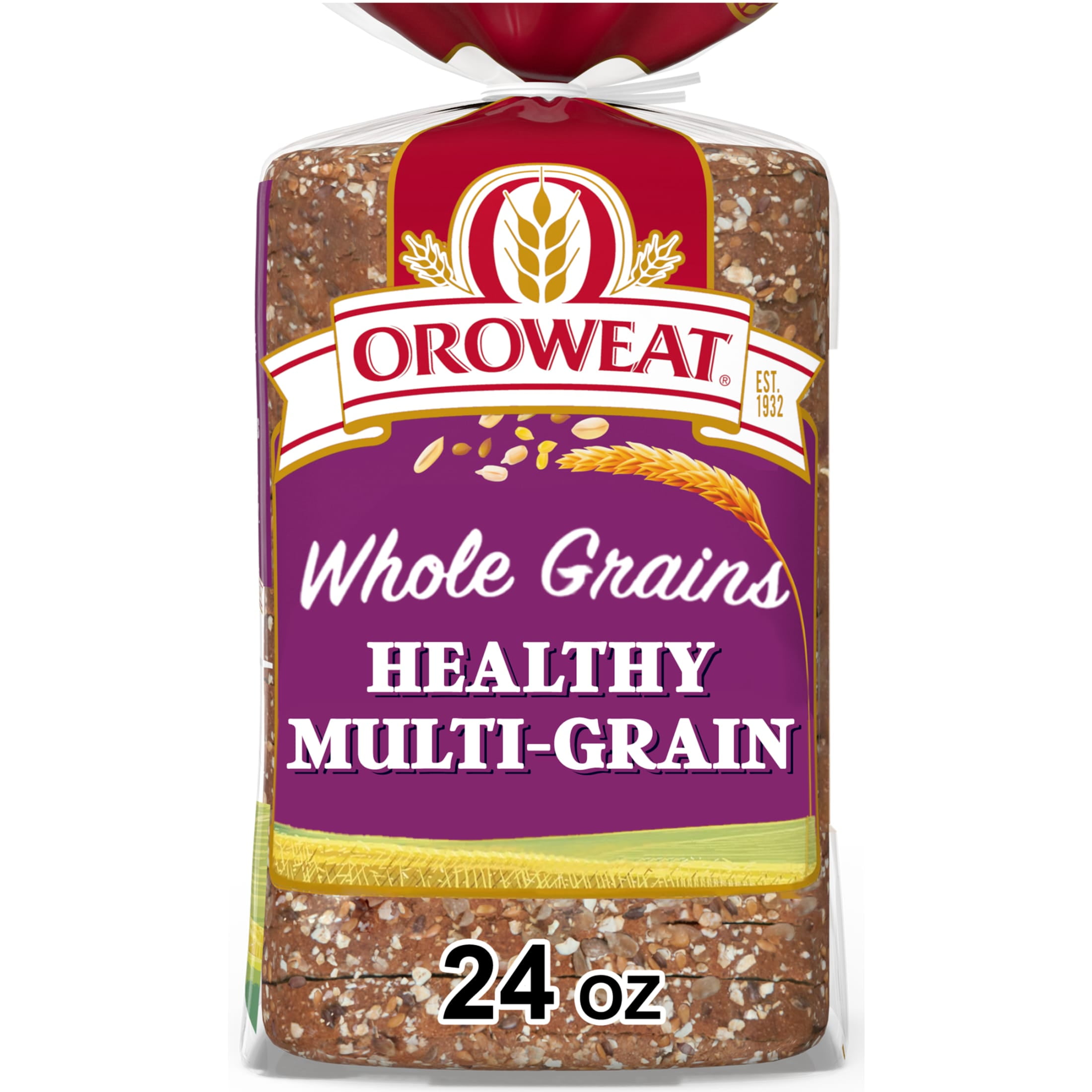 Oroweat Whole Grains Healthy Multi-Grain Bread, 24 oz Bag - Walmart.com
