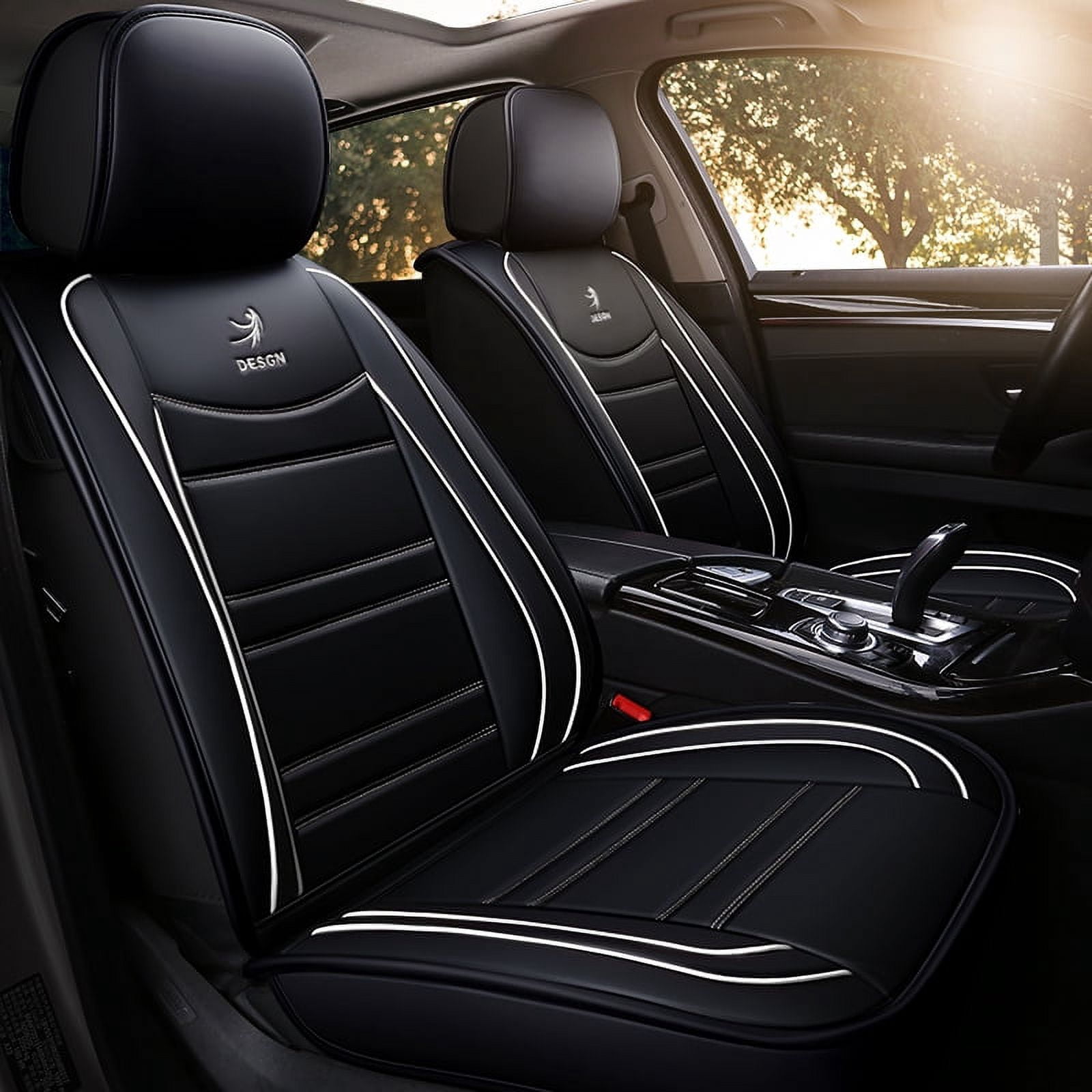 Oroyalcars 5 Seats Combination Car Seat Covers, Full Coverage, Faux ...