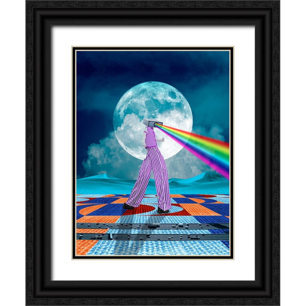 Orozco, Danner 15x18 Black Ornate Wood Framed with Double Matting ...