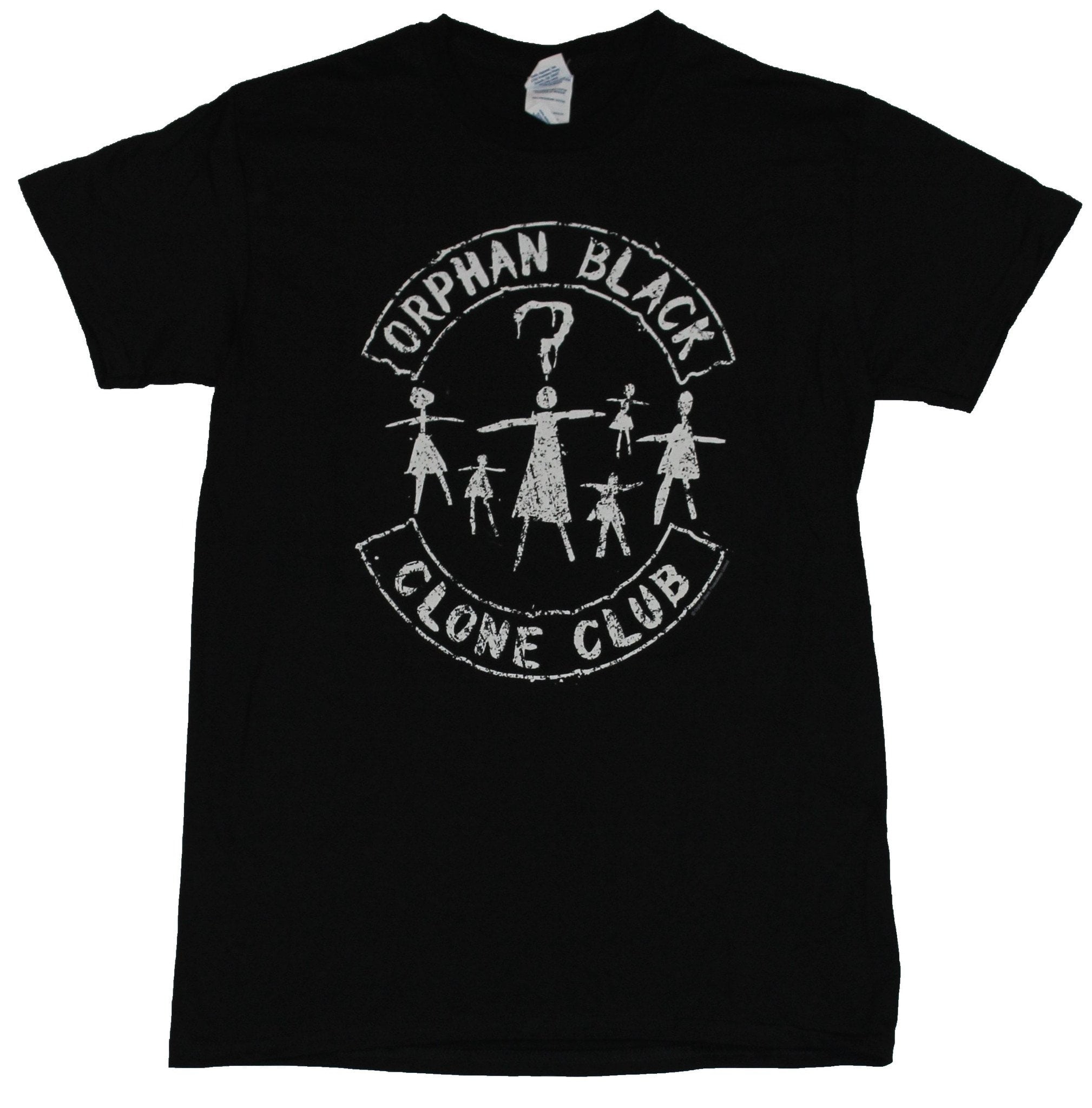Orphan Black Mens T-Shirt - Simple Distressed Clone Club Stick Figure ...