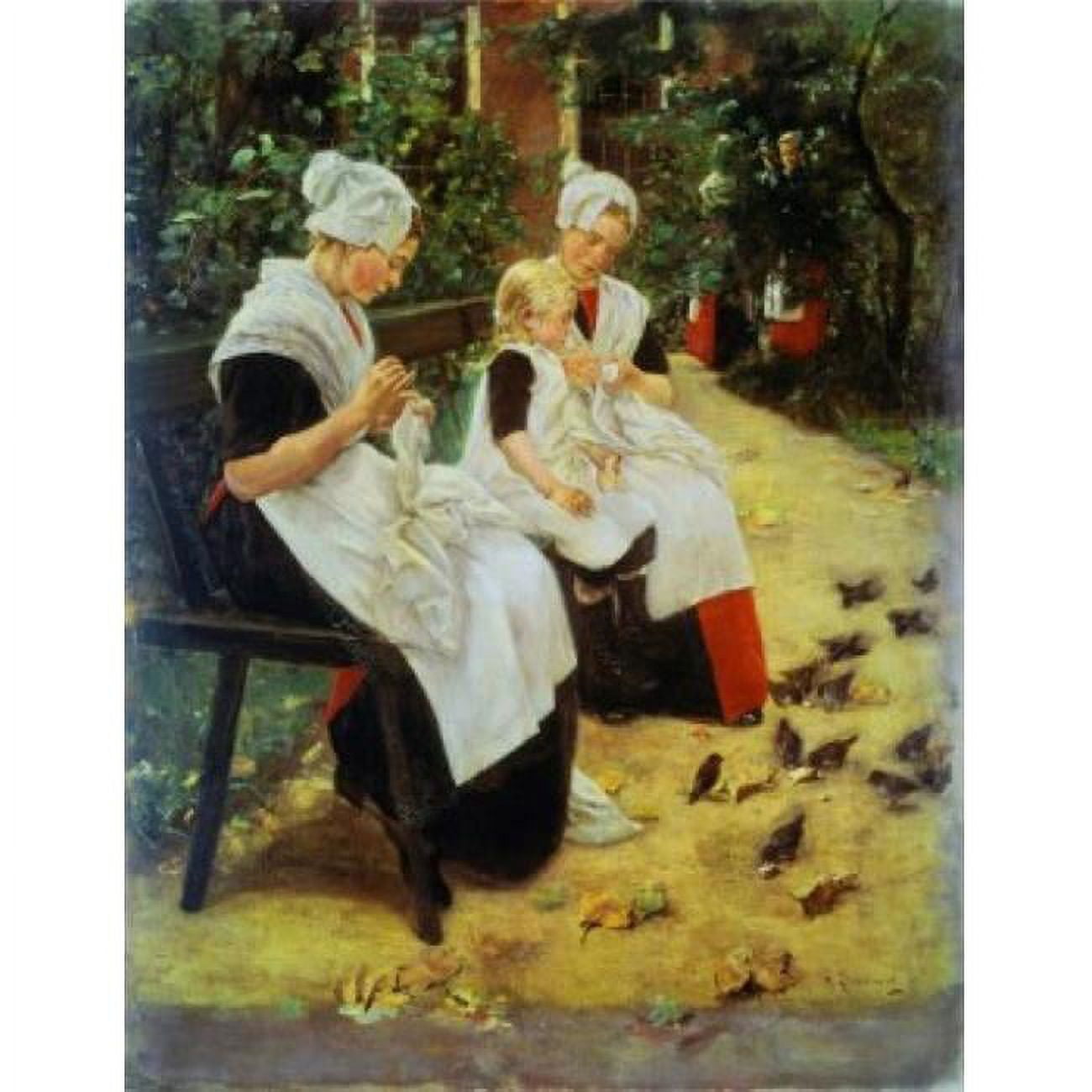 Orphan Girls in the Garden Amsterdam Max Liebermann 1847-1935 German ...