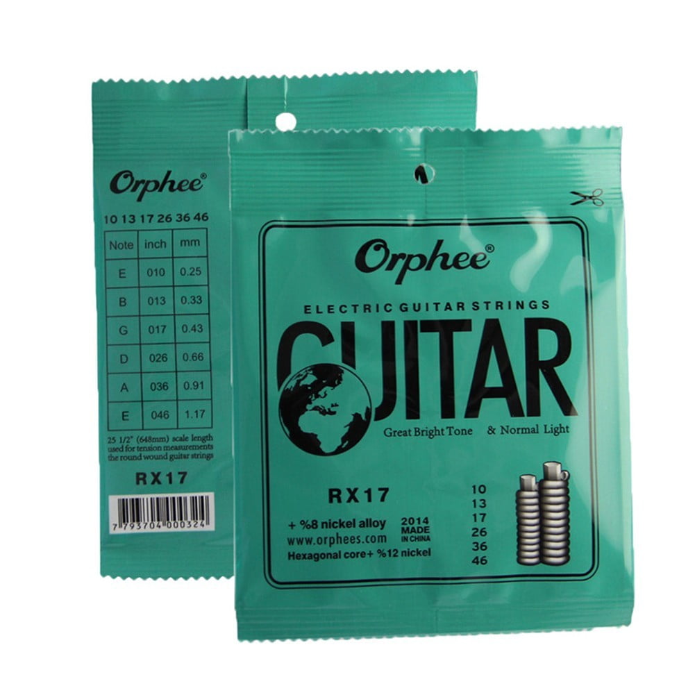 Orphee Electric Guitar Strings Full-Size Light Medium 9-42 10-46 11-50 ...