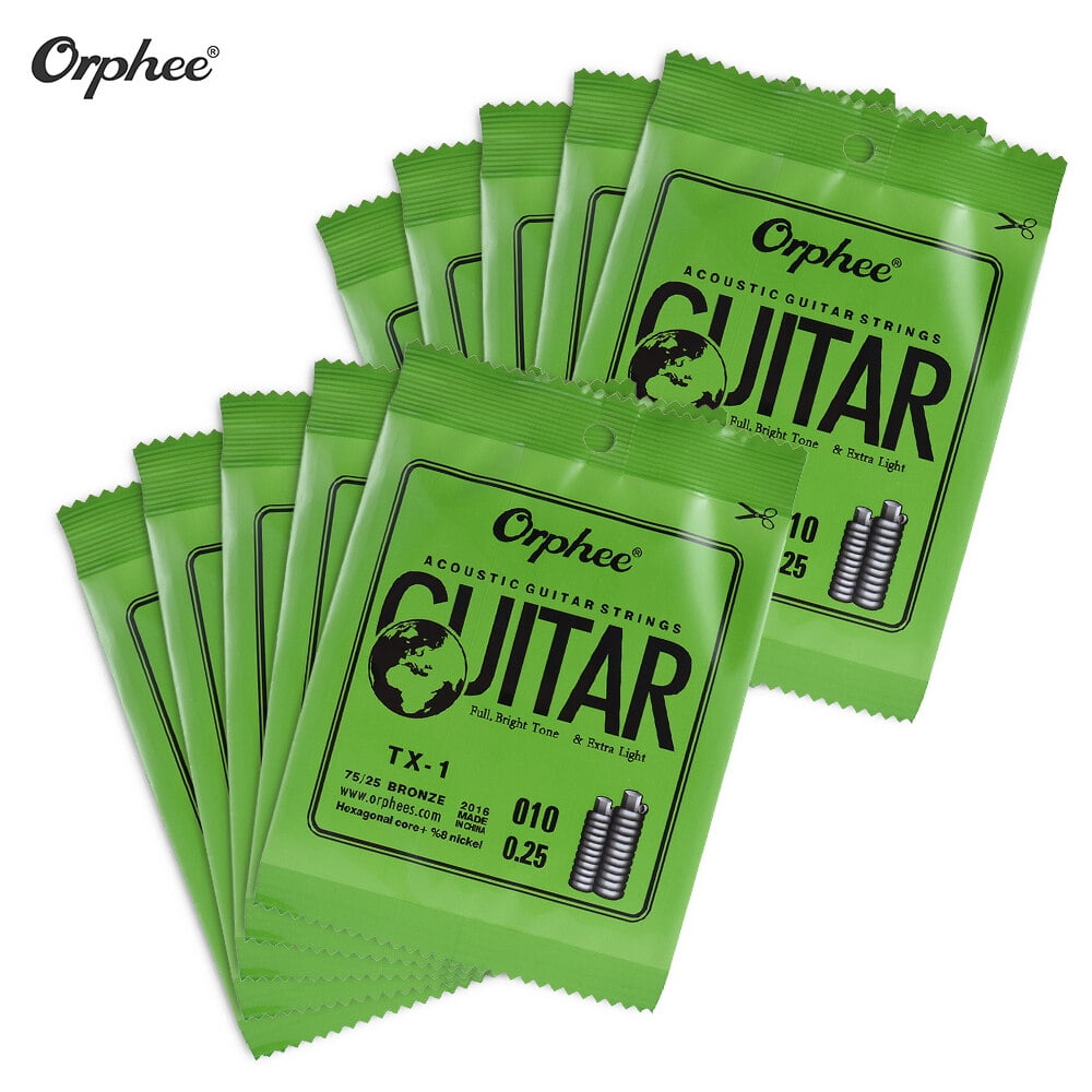 Orphee TX-1 Single String Replacement for Acoustic Folk Guitar 1st E ...