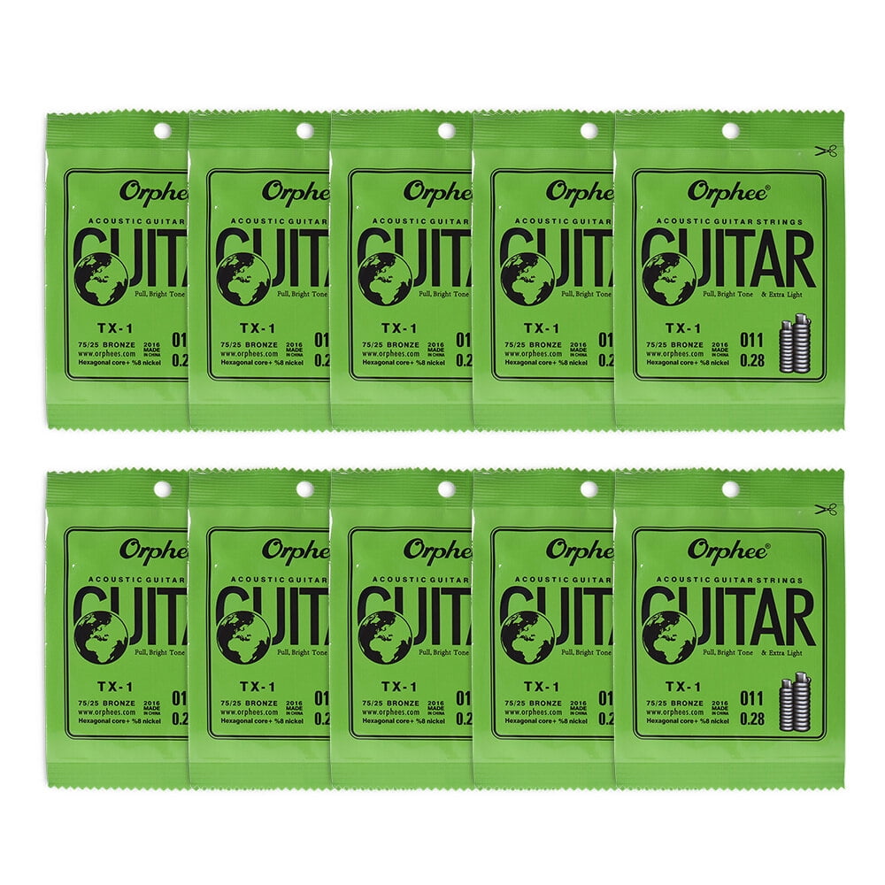 Orphee TX-1 Single String Replacement for Acoustic Folk Guitar 1st E ...