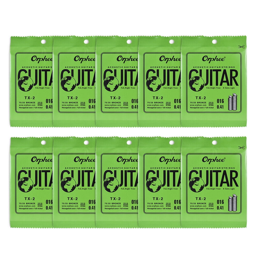 Orphee TX-2 Single String Replacement for Acoustic Folk Guitar 2nd B ...