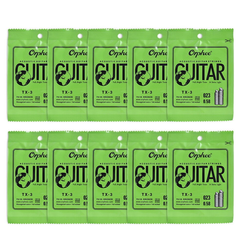 Orphee TX-3 Single String Replacement for Acoustic Folk Guitar 3rd G ...