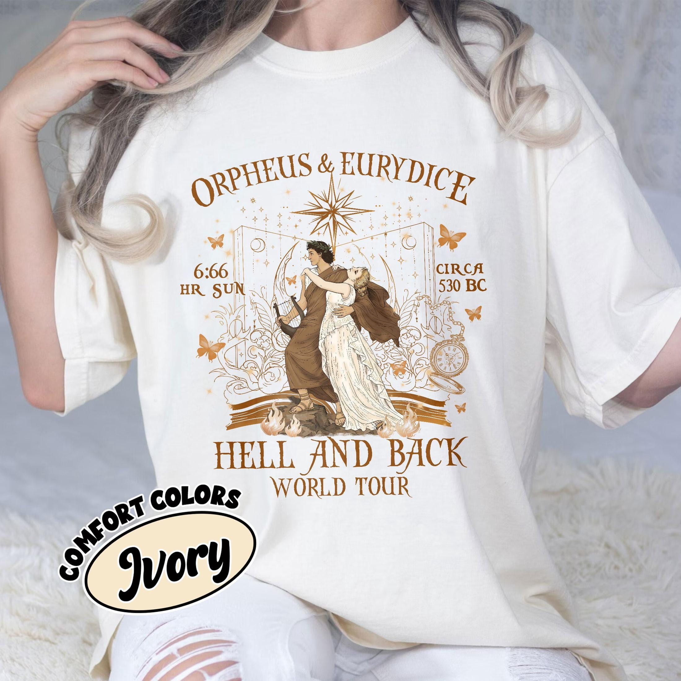 Orpheus and Eurydice Shirt, Goddess Light Academia Top, Greek Mythology ...