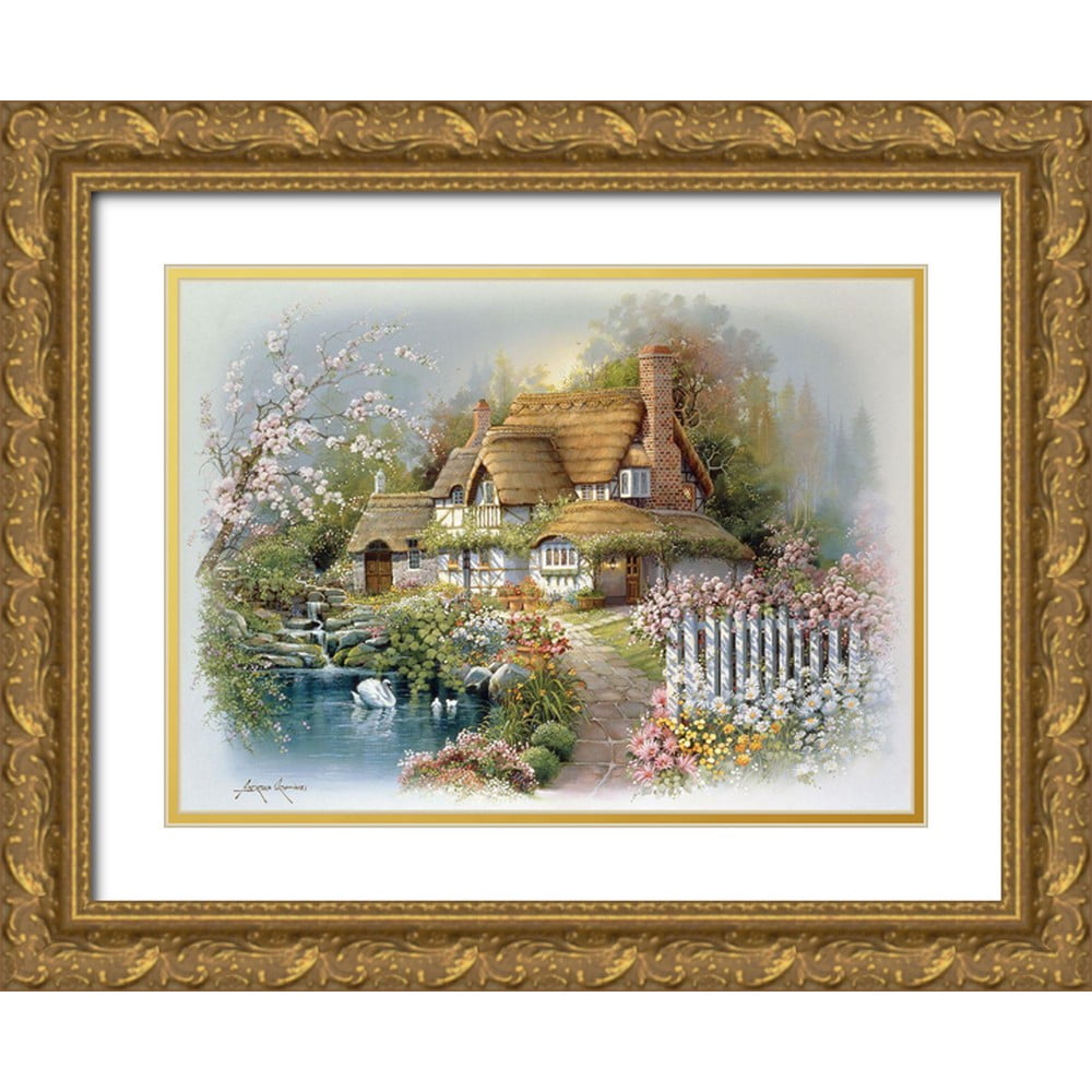 Orpinas, Andres 24x19 Gold Ornate Wood Framed with Double Matting ...