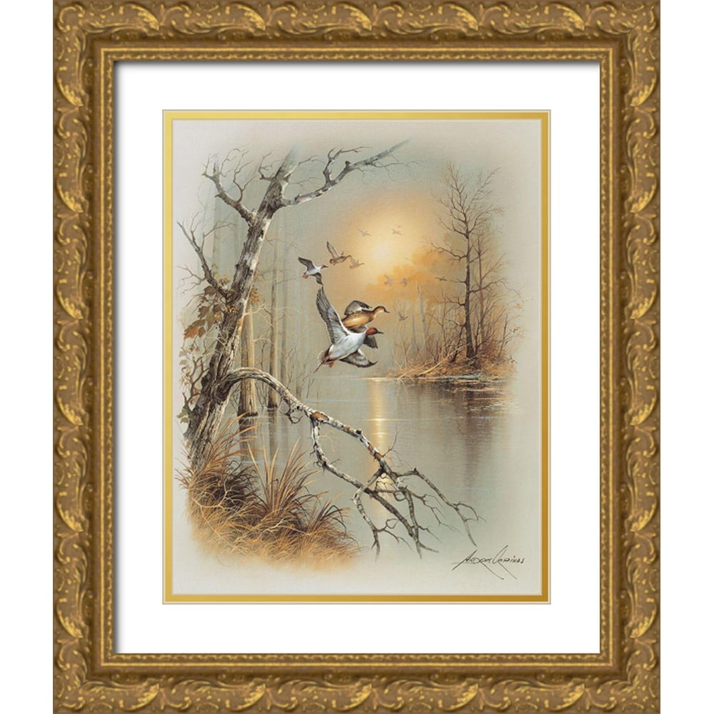 Orpinas, Andres 26x32 Gold Ornate Wood Framed with Double Matting ...