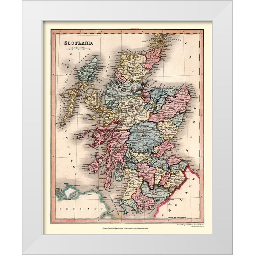 Orr 12x14 White Modern Wood Framed Museum Art Print Titled - Scotland ...