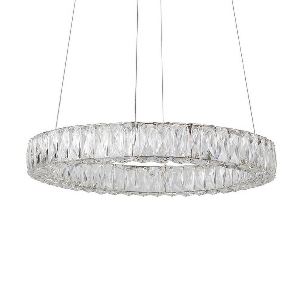Orren Ellis Shatzer 4-Light LED Crystal Chandelier - Walmart.com