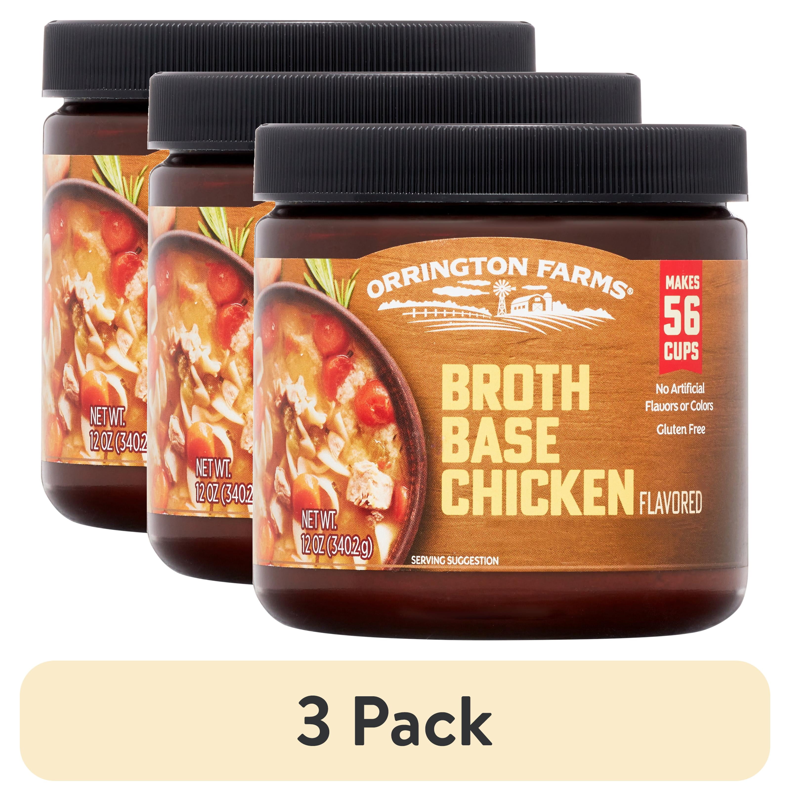(3 pack) Orrington Farms Chicken Flavored Broth Base & Seasoning, 12 fl ...