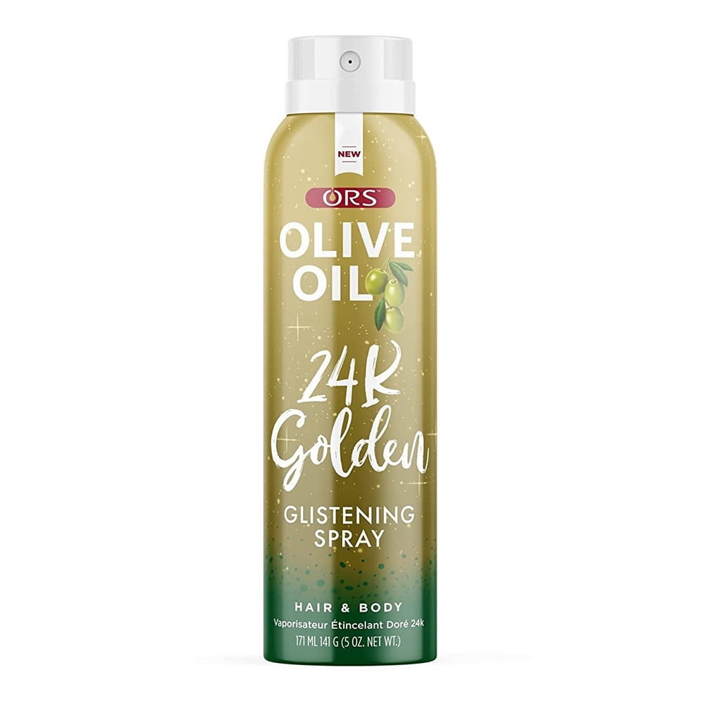 Ors Olive Oil Style And Shine 24k Golden Glistening Spray, 5 Oz ...