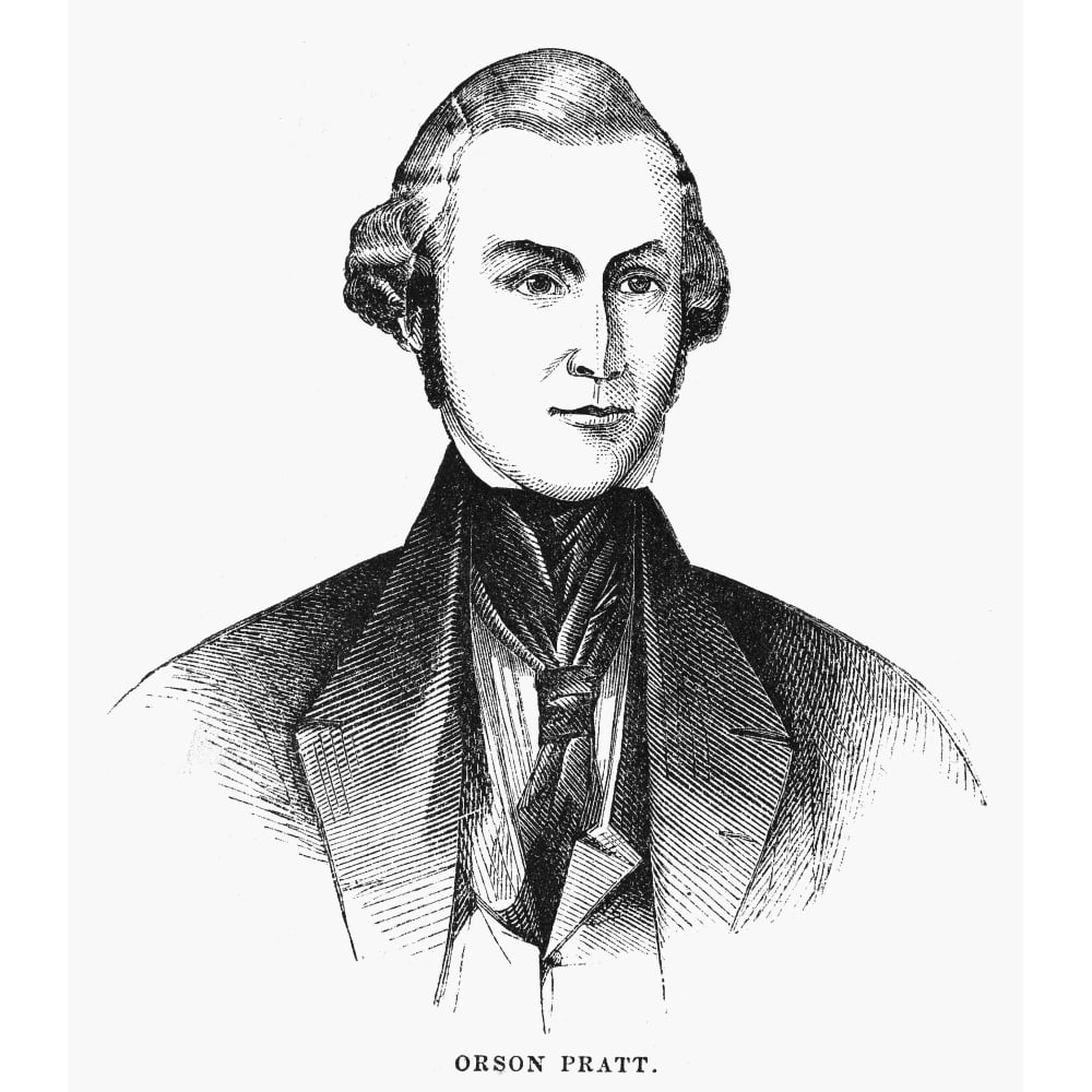 Orson Pratt. Namerican Mormon Leader. Wood Engraving American 1853 ...