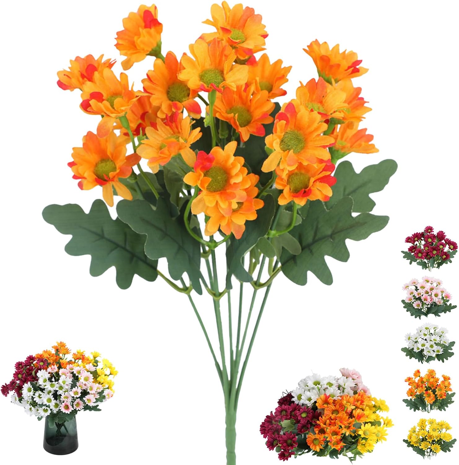 Ortasthard Artificial Mums, Realistic Artificial Plastic Decorative ...
