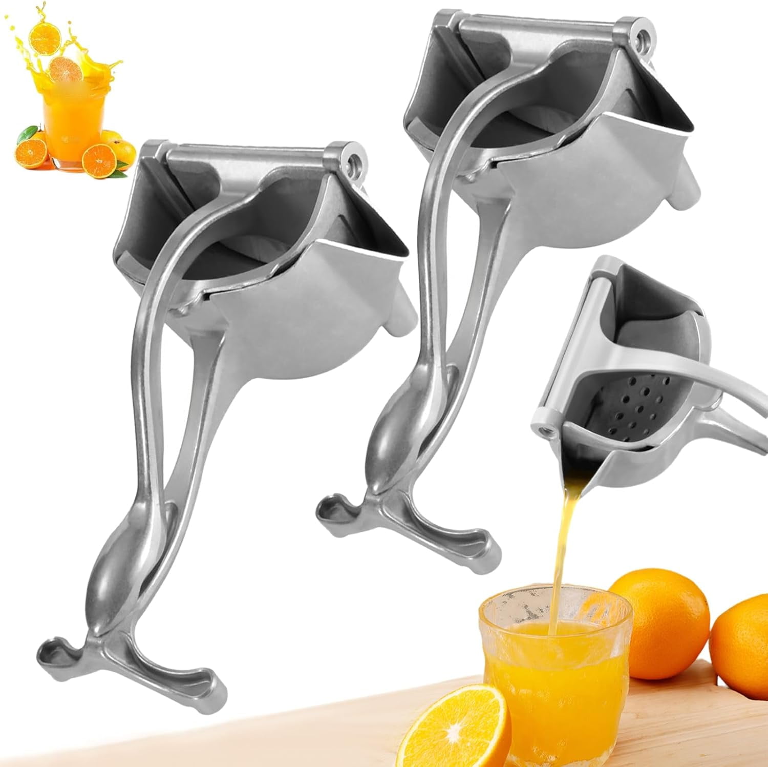 Ortasthard Hand Juicer Squeezer - Aluminum Manual Hand Press Juicer ...