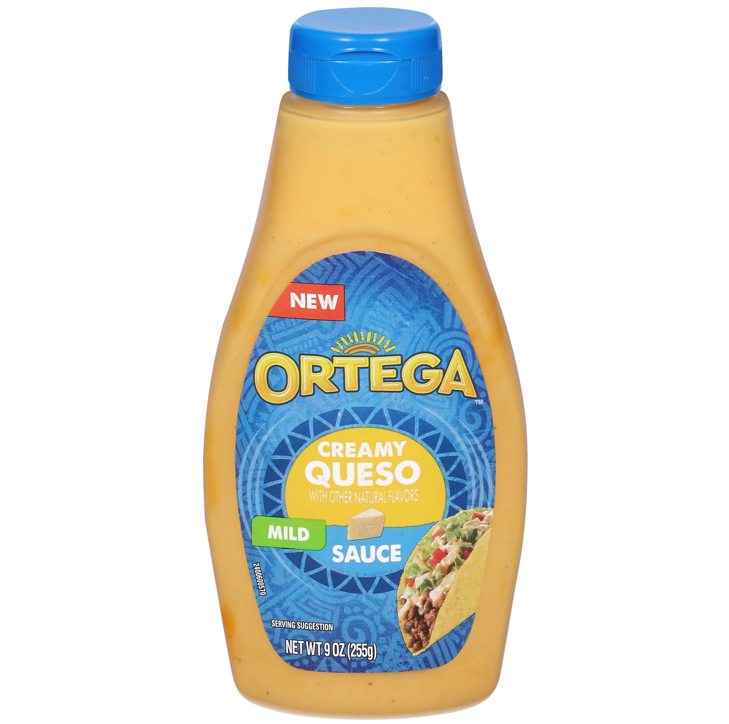 Ortega Creamy Queso Mild Taco Sauce, 9 oz Bottle - Walmart.com
