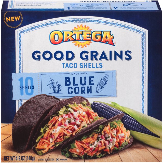 Ortega® Good Grains Blue Corn Taco Shells 4.9 oz. Box - Walmart.com