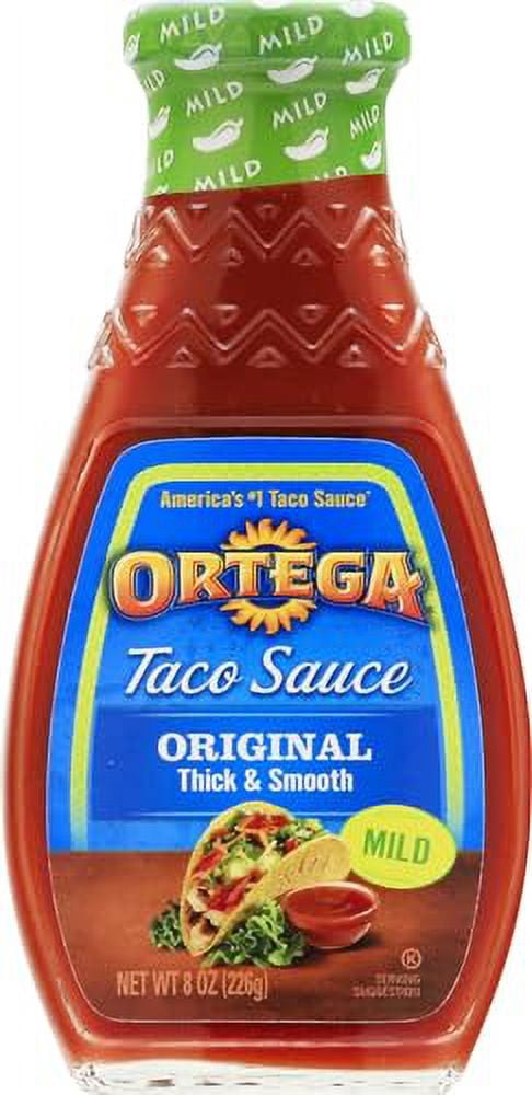 Ortega Taco Sauce, Original Thick & Smooth, Hot, 8 Oz, Pack of 3 ...