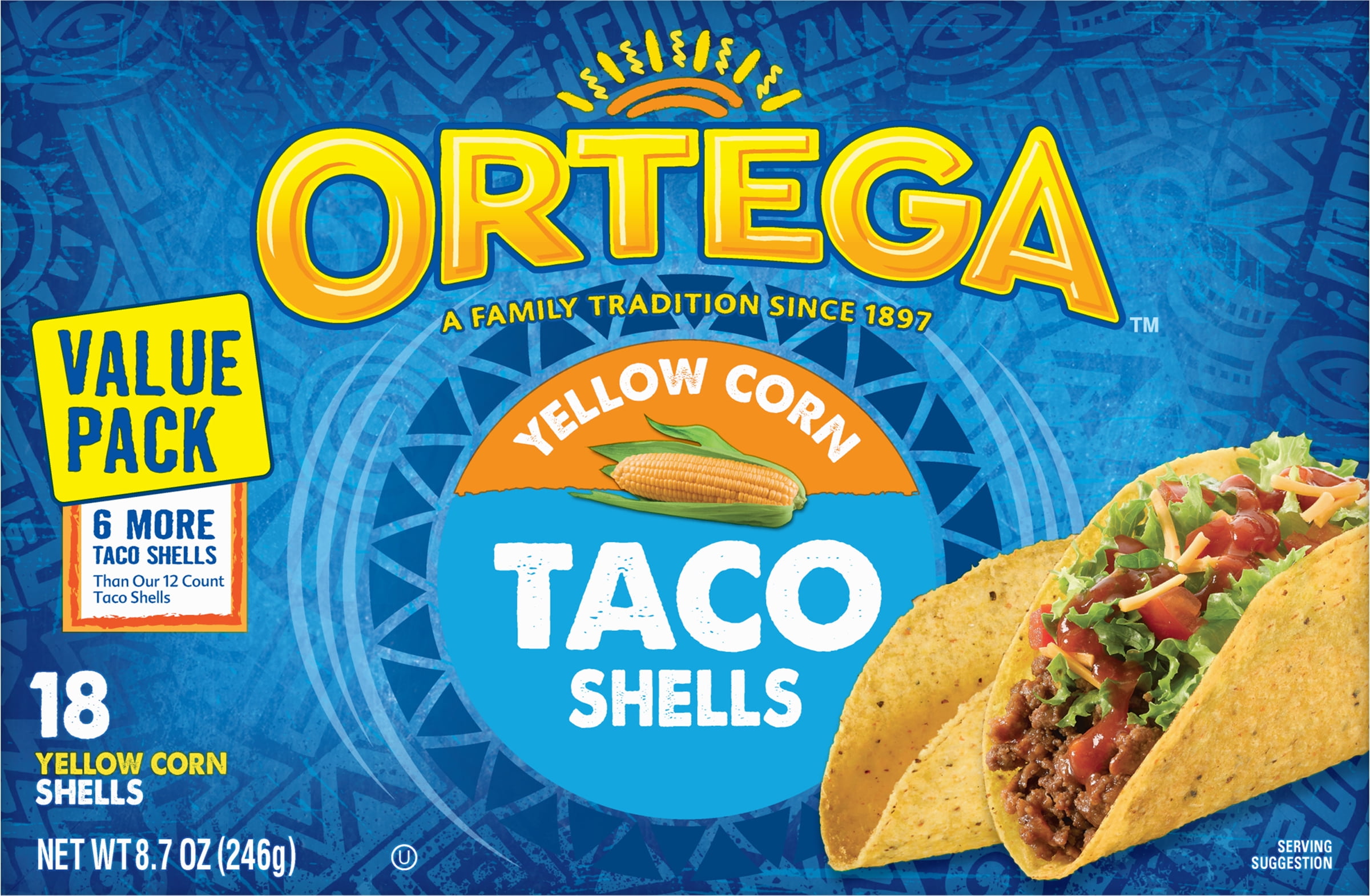Ortega Value Pack Yellow Corn Taco Shells 18 Taco Shells 18 ea ...