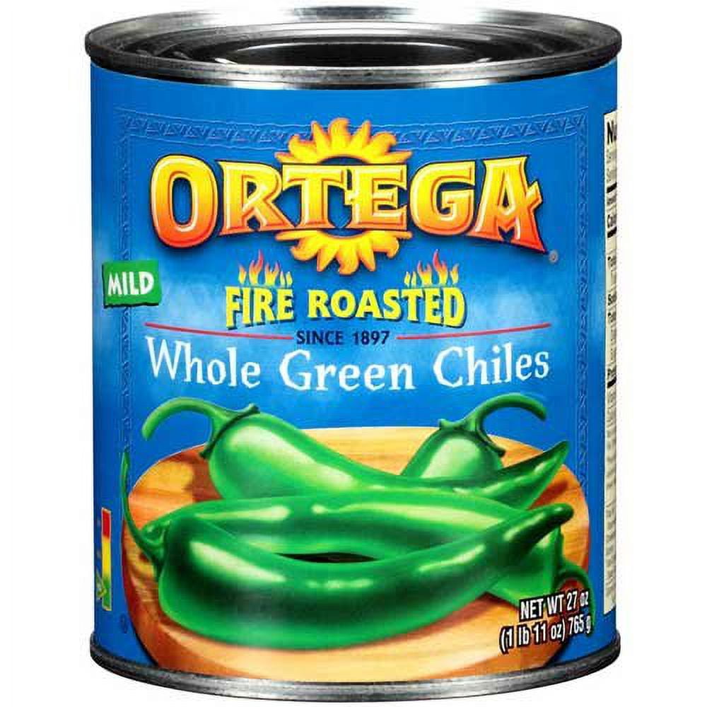 Ortega Whole Green Chiles - 27 oz. can, 12 cans per case - Walmart.com