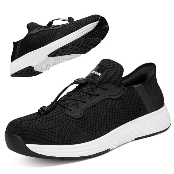 Orthinice Men's Shoes Arch Support Slip-On Casual Shoes, Medium Wide ...