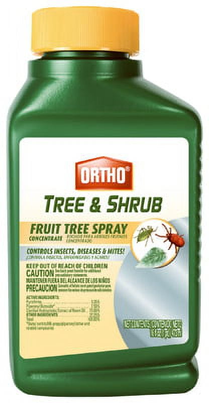 Ortho 16 OZ Fruit Tree Spray Bottle 3-In-1 Product: Insect Disease Mit ...