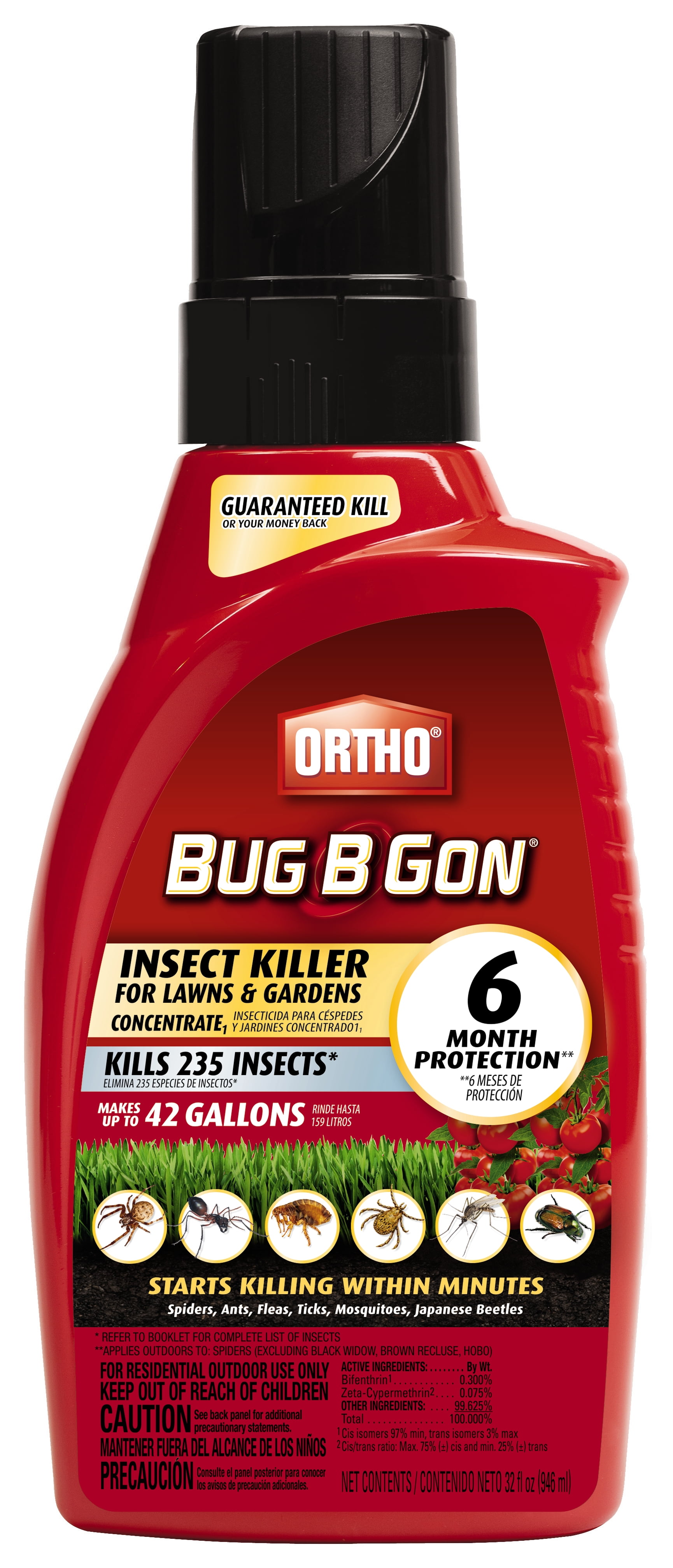 Ortho Bug B Gon Insect Killer for Lawns & Gardens Concentrate1, 32 oz ...