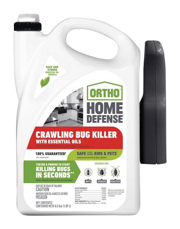 Ortho Home Defense Indoor & Outdoor Crawling Bug Killer, Essential Oils ...