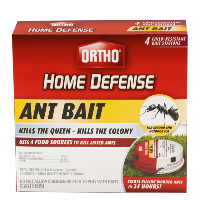 Ortho Home Defense Indoor/Outdoor Metal Ant Bait Stations - 4 Traps ...