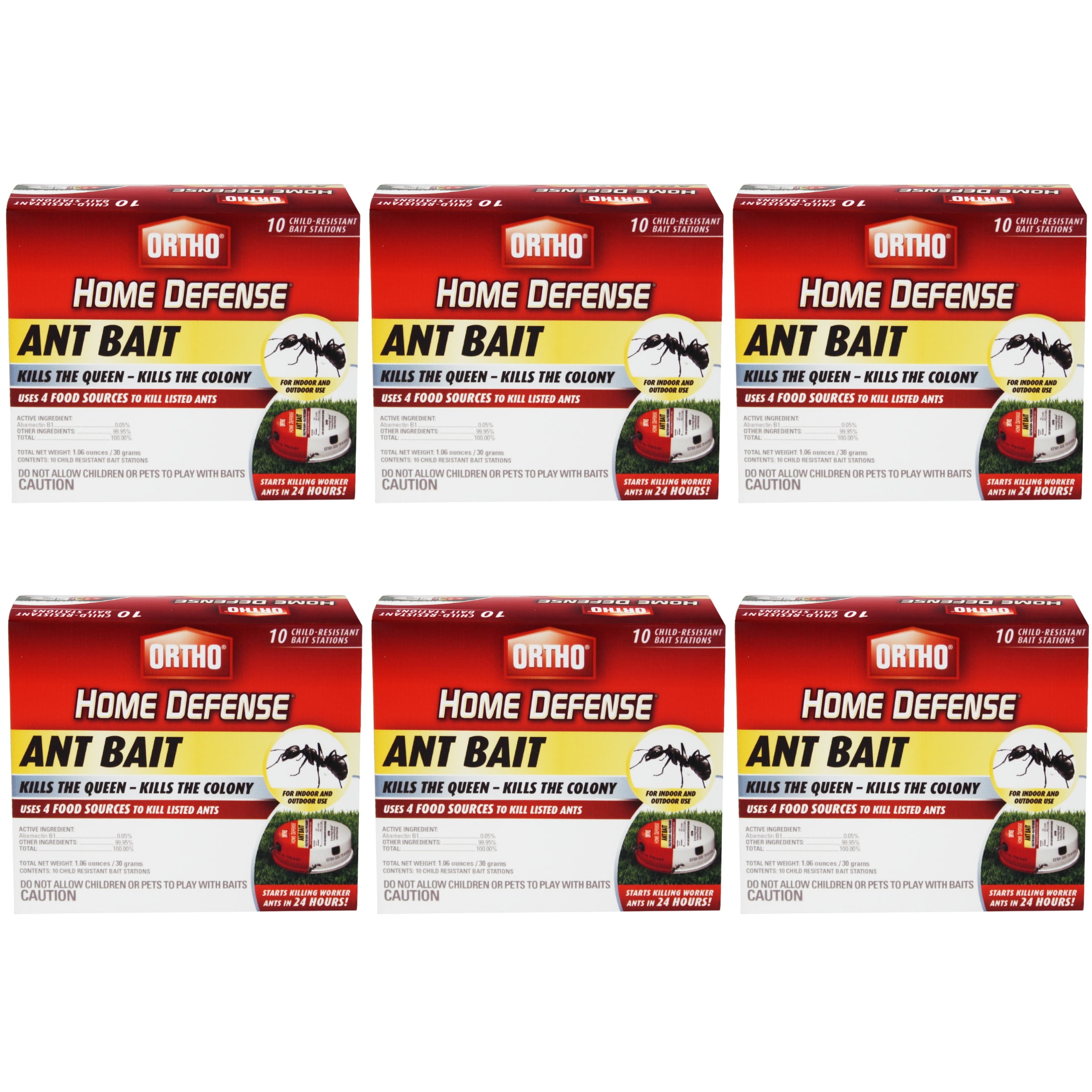 Ortho Home Defense Indoor/Outdoor Metal Ant Bait Stations - 60 Traps ...