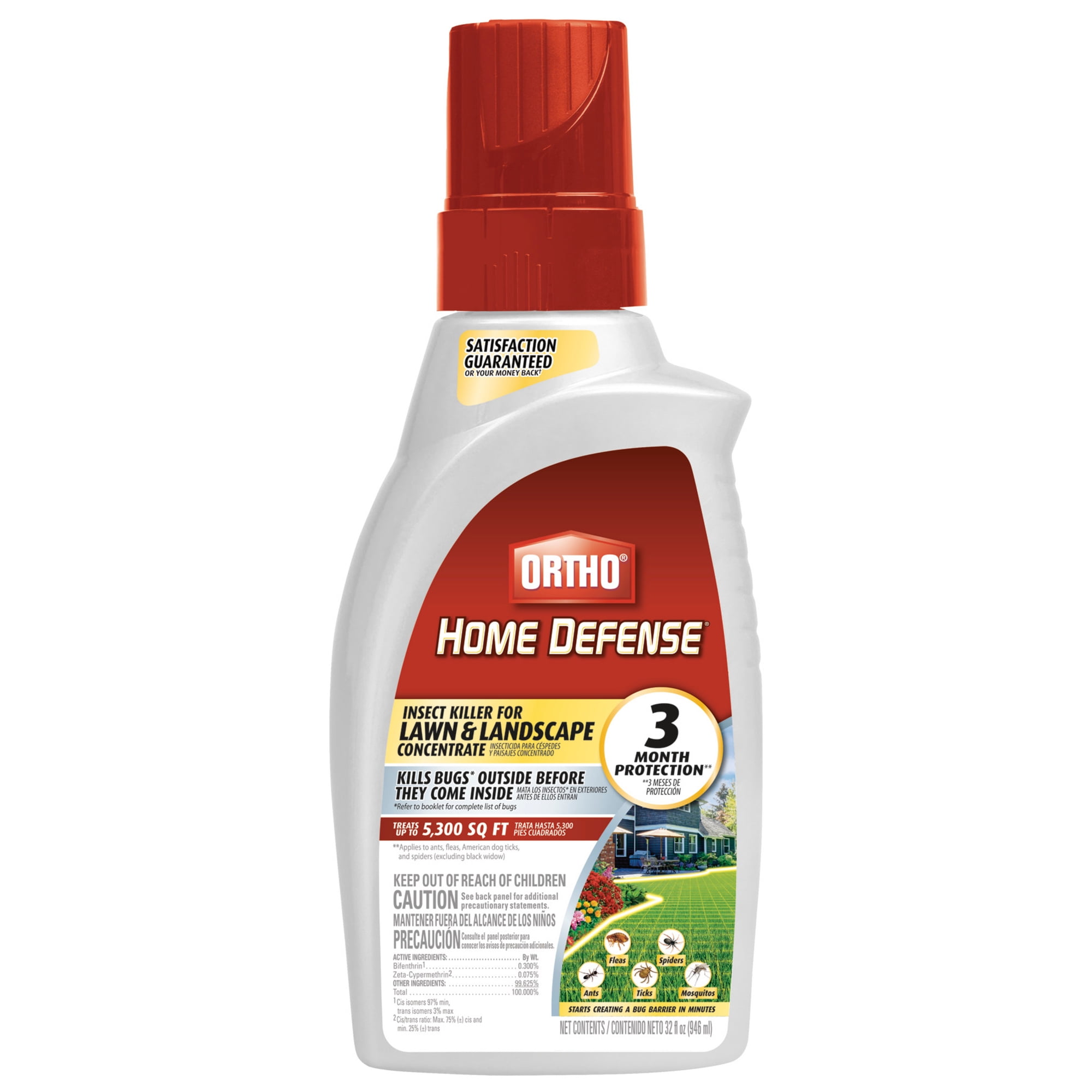 Ortho Home Defense 32oz Concentrate: Outdoor Insecticide & Bug Control ...