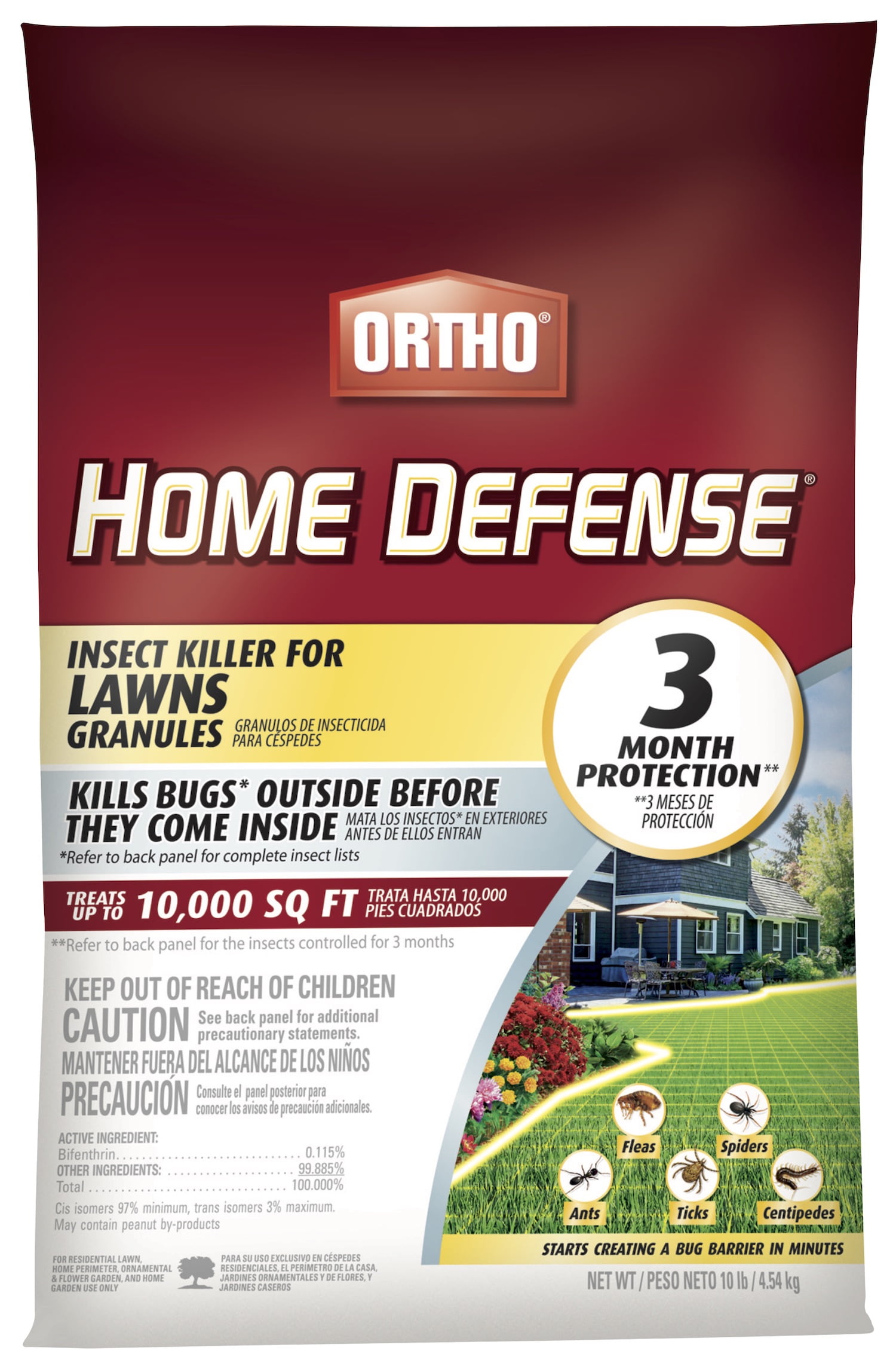Ortho Home Defense Insect Killer for Lawns Granules - Walmart.com