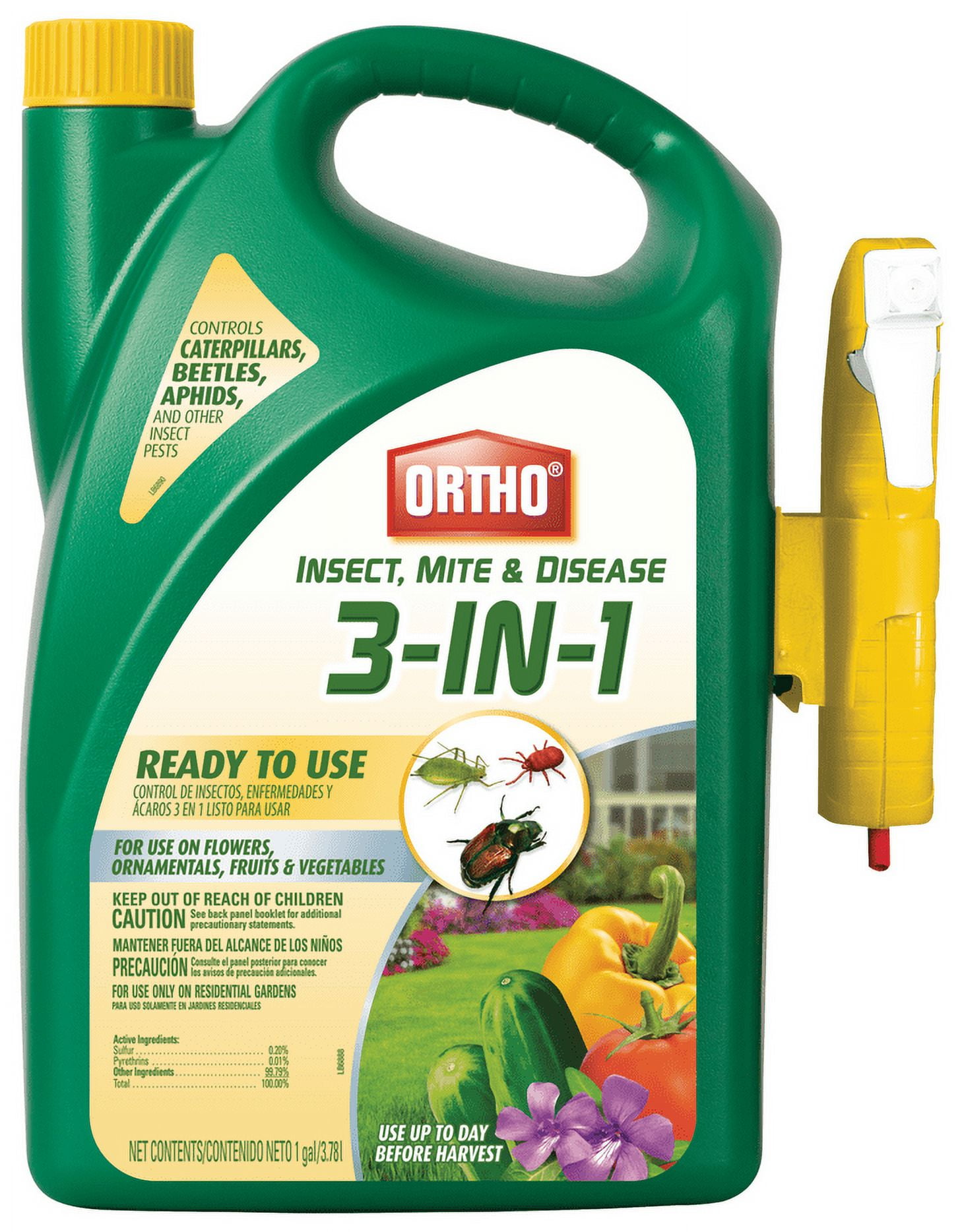 Ortho Outdoor Insecticide Control Spray - 3-in-1 Ready-To-Use Defense ...