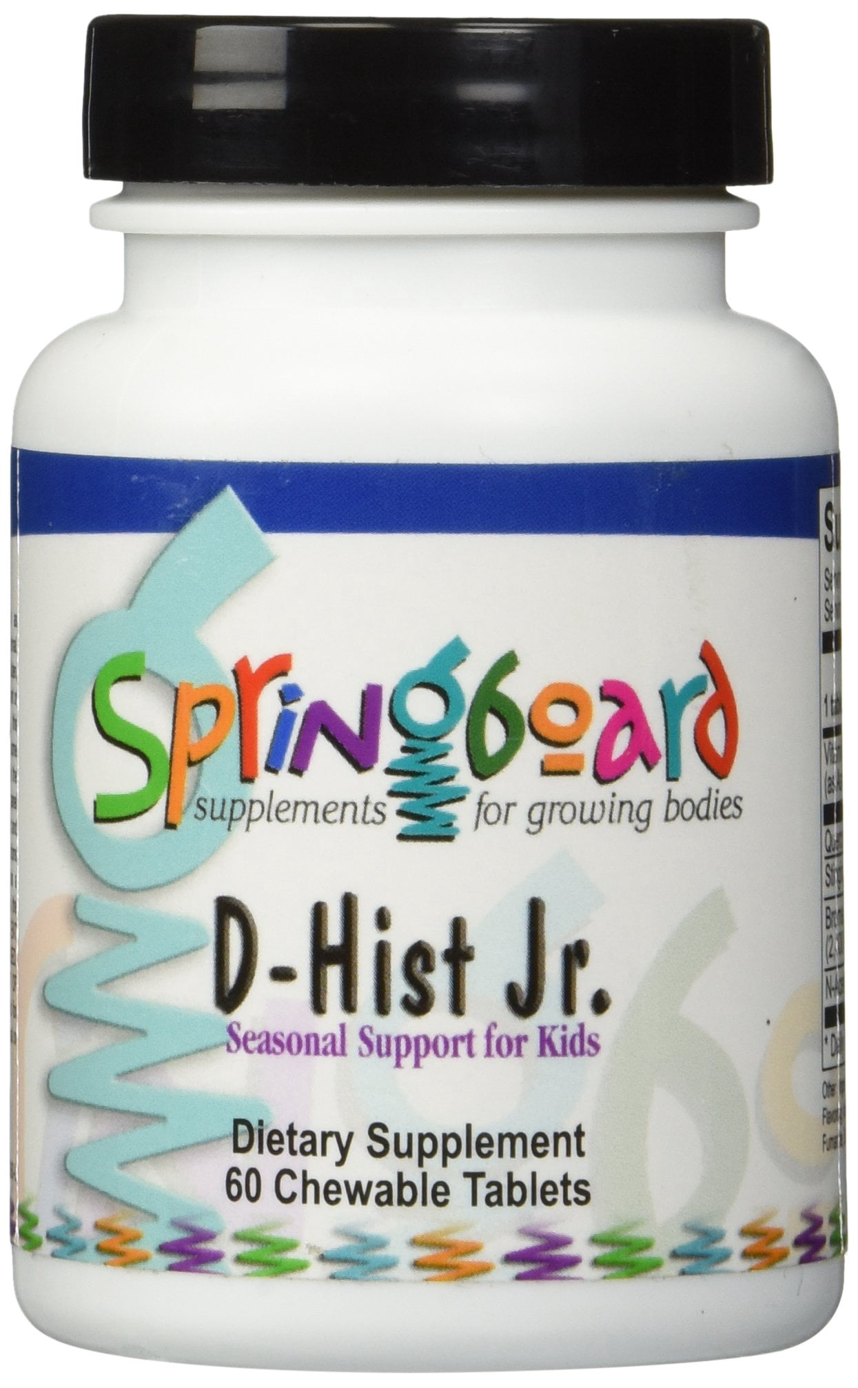Ortho Molecular D-Hist Jr. Chewable Tablets for Kids Allergy Support ...