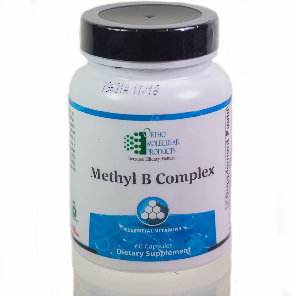 Ortho Molecular Methyl B Complex Capsules, 60 Count, Non-GMO, Gluten ...