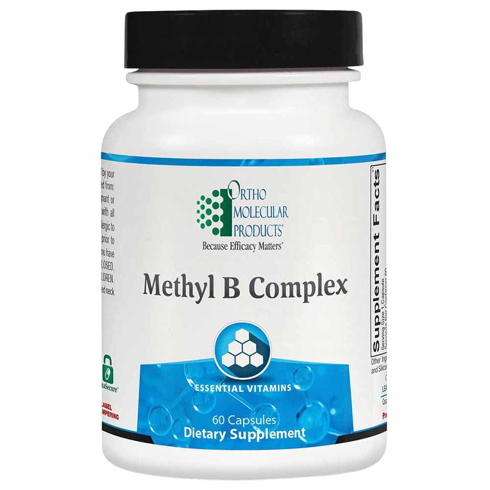 Ortho Molecular Methyl B Complex Capsules, 60 Count, Non-GMO, Gluten ...