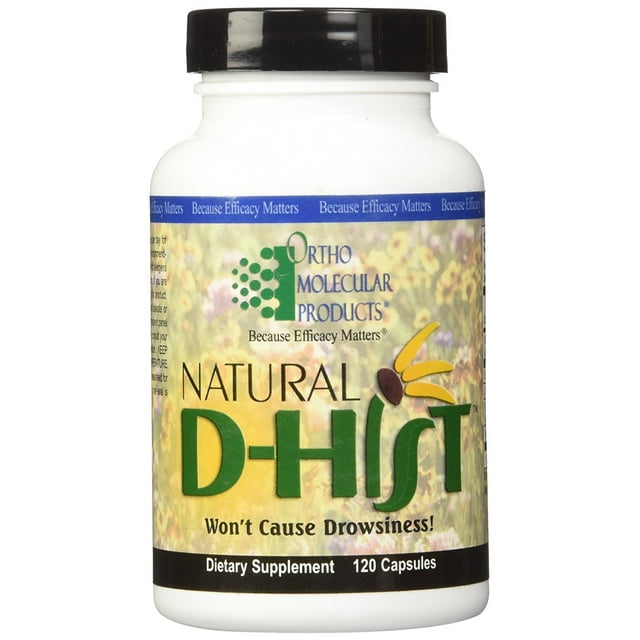 Ortho Molecular Products Natural D-Hist - 120 Capsules | Allergy Relief ...