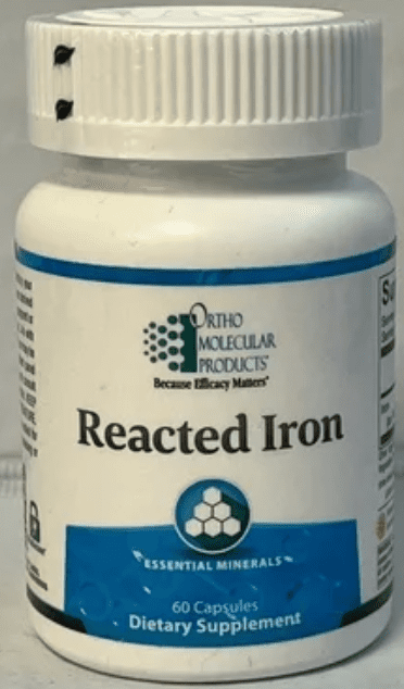 Ortho Molecular Reacted Iron - 60 Capsules - Walmart.com