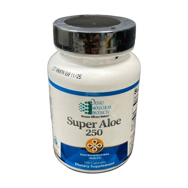 Ortho Molecular Super Aloe 250 100 Capsules - Walmart Business Supplies