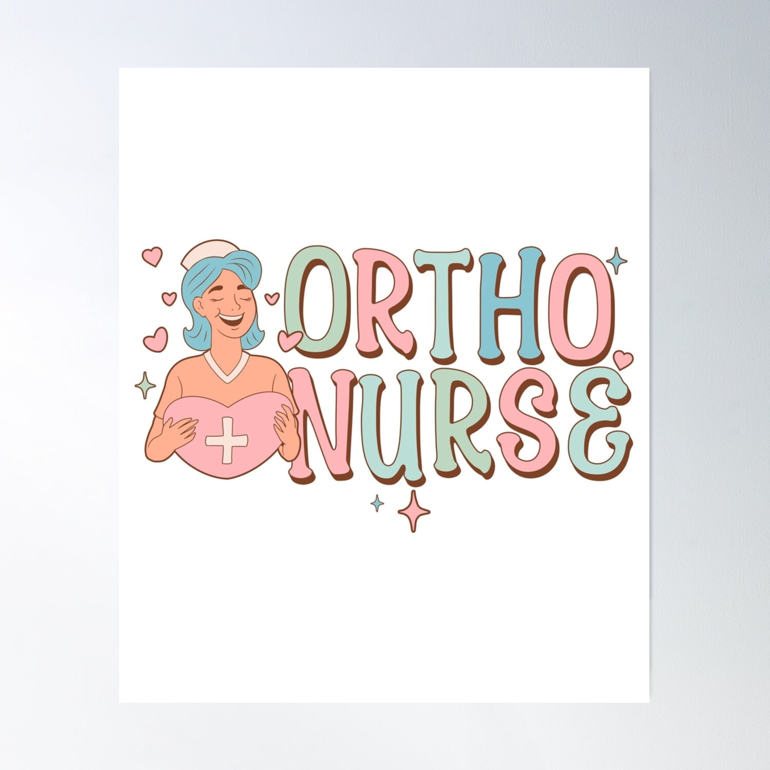 Ortho Nurse Gift Idea Orthopedic Surgeon Poster Wall Art, Modern Wall ...