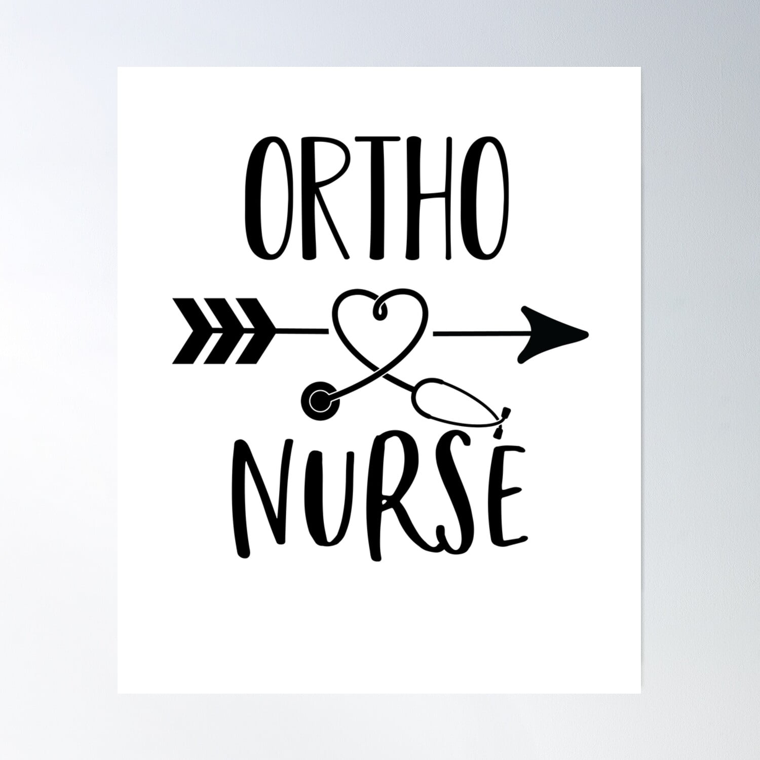 Ortho Nurse Gift Orthopedic Nurse Gift Ortho Nurse Poster Wall Art ...