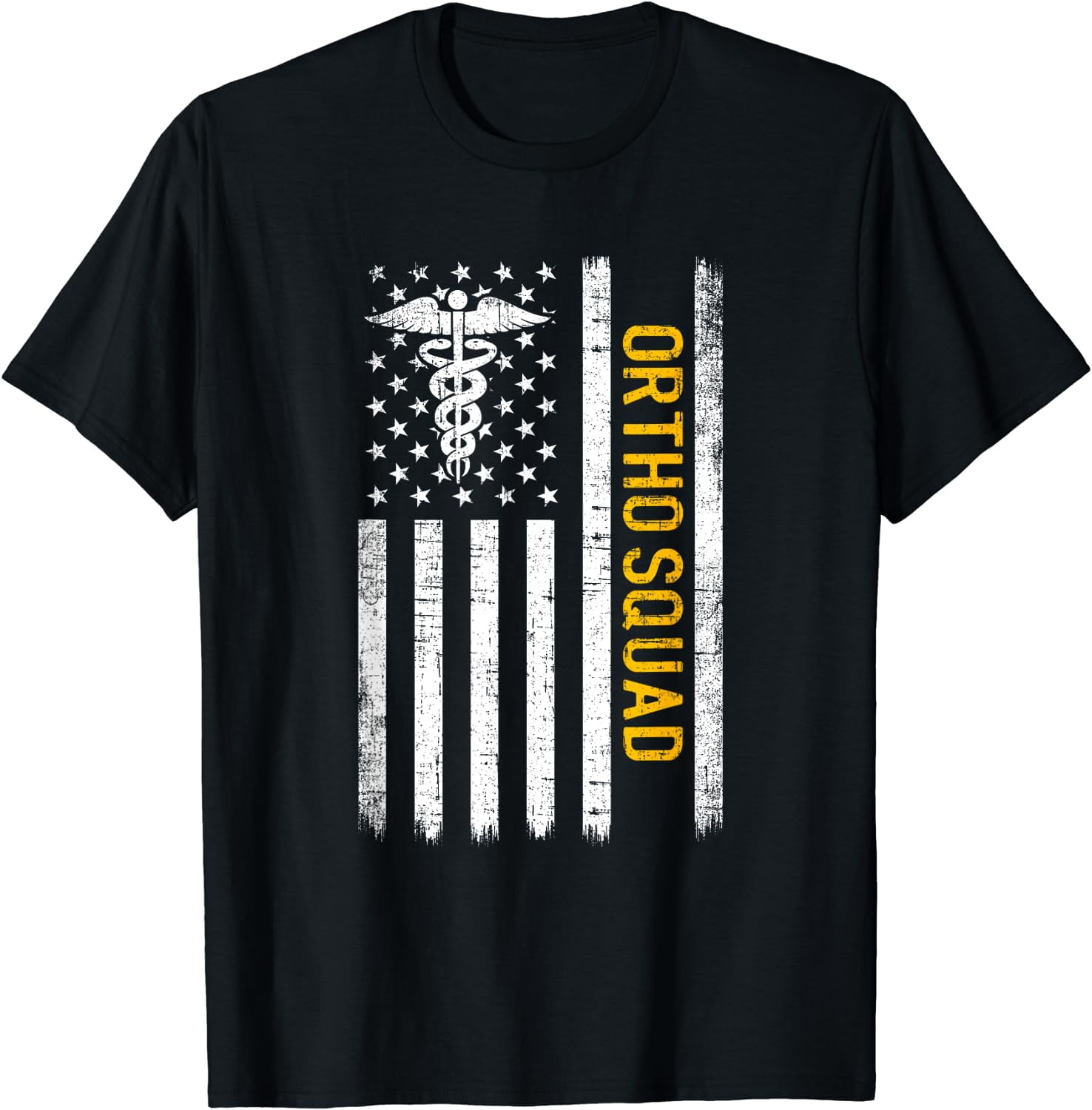 Ortho Squad American Flag surgeon, assistant orthopedic T-Shirt ...