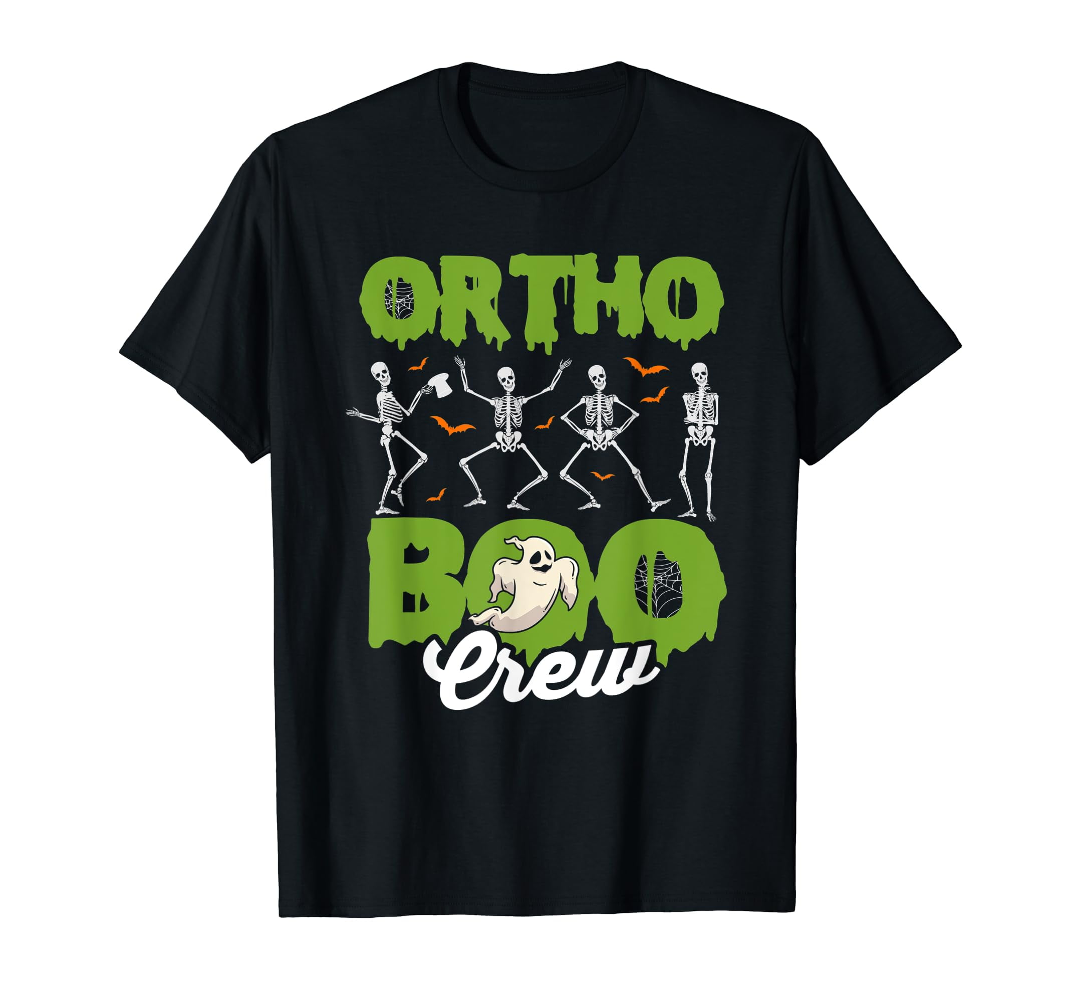 Ortho Squad Spooky Ortho Orthopedic Halloween Boo Crew T-Shirt ...