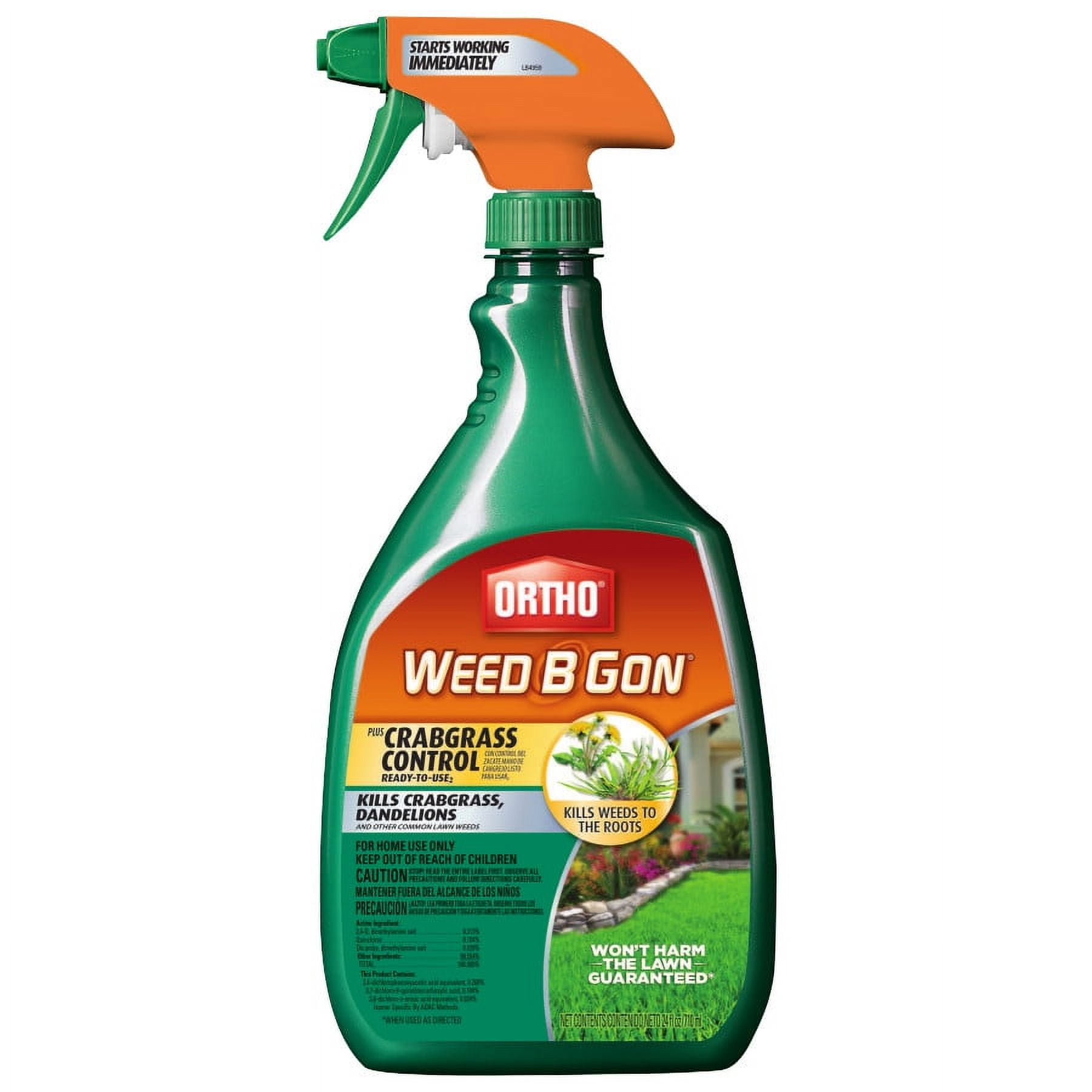 Ortho Weed B Gon Ready-to-Use Plus Crabgrass Control, 24 oz. - Walmart.com