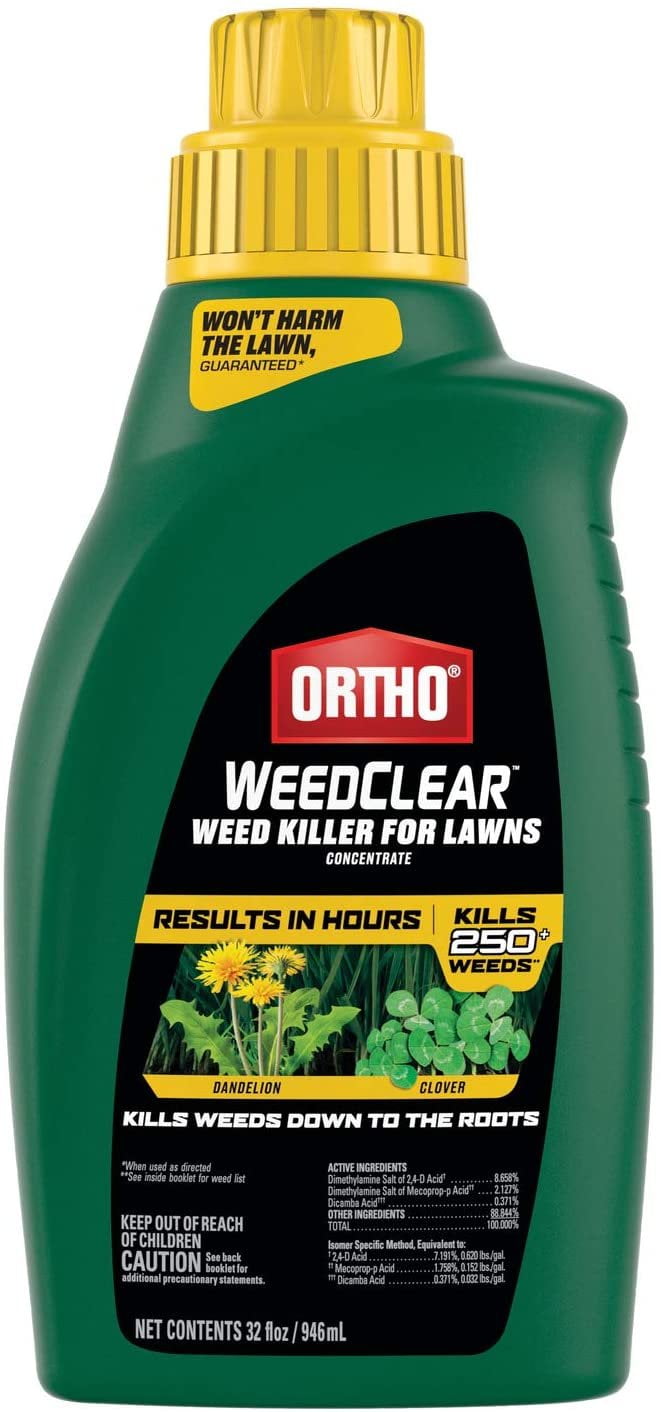 Ortho WeedClear Weed Killer for Lawns Concentrate: Treats up to 16,000 ...