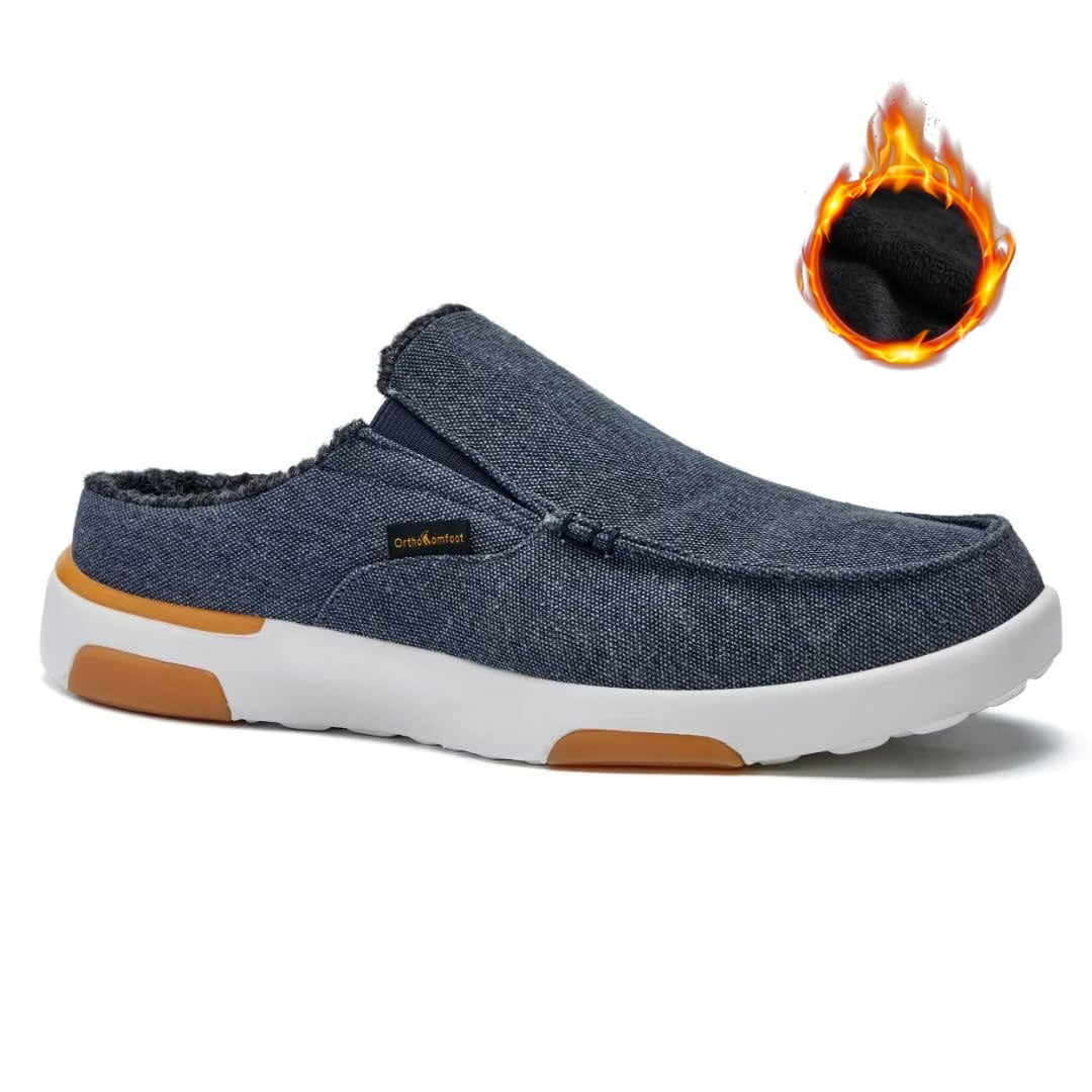 OrthoComfoot Comfortable Men's Loafers & Slip-Ons, Plantar Fasciitis ...