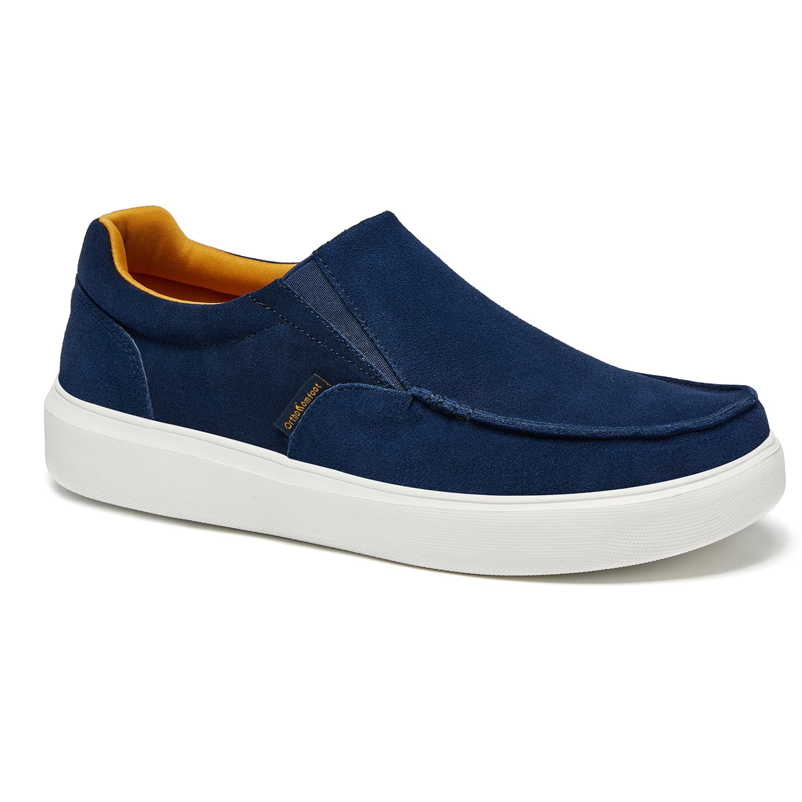 OrthoComfoot Men's Plantar Fasciitis Slip-Ons Sneakers, Arch Support ...